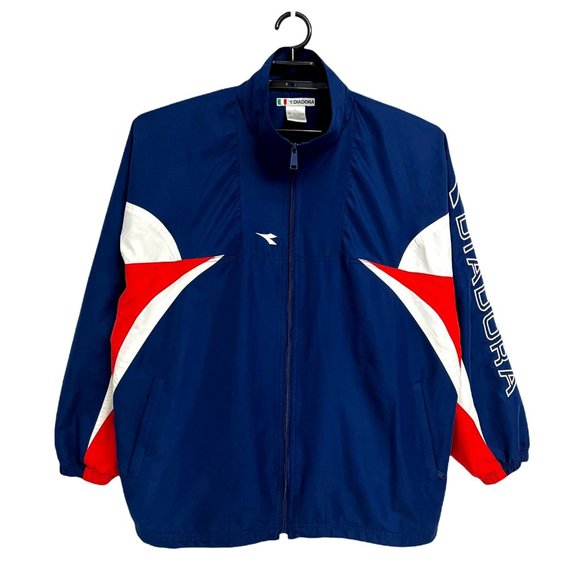 Diadora | Jackets & Coats | Vintage Diadora Mens Long Sleeve Full Zip ...